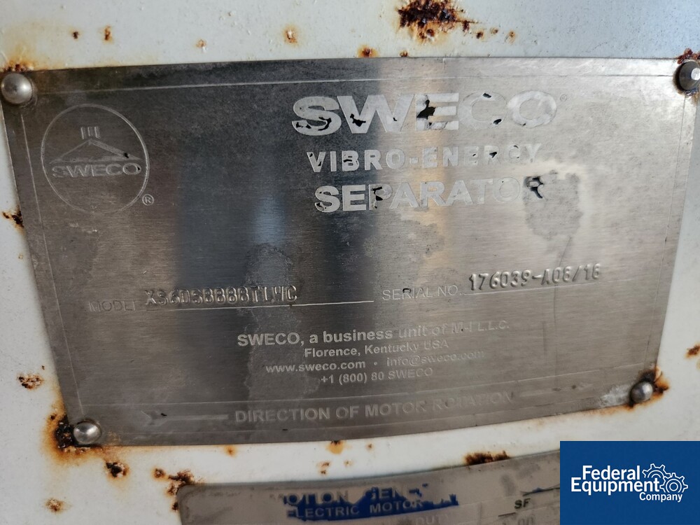 60" Sweco Screen, S/S, 3 Deck | Federal Equipment Company