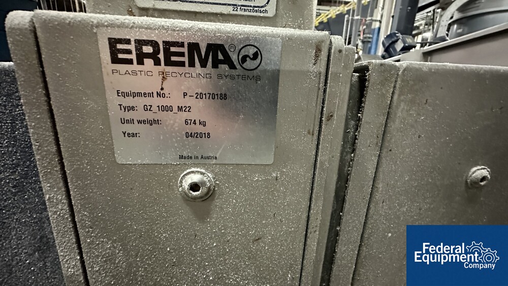 Erema INTAREMA 2021 TVEplus Pelletizing Line | Federal Equipment Company