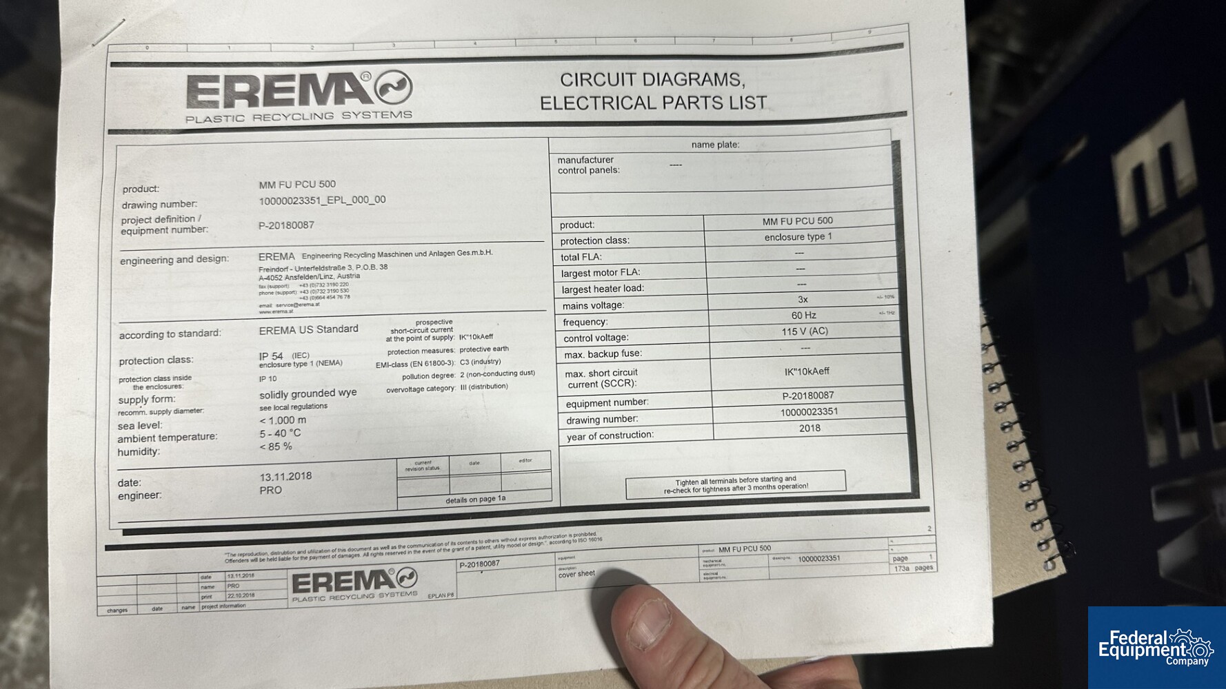 Erema INTAREMA 2021 TVEplus Pelletizing Line | Federal Equipment Company