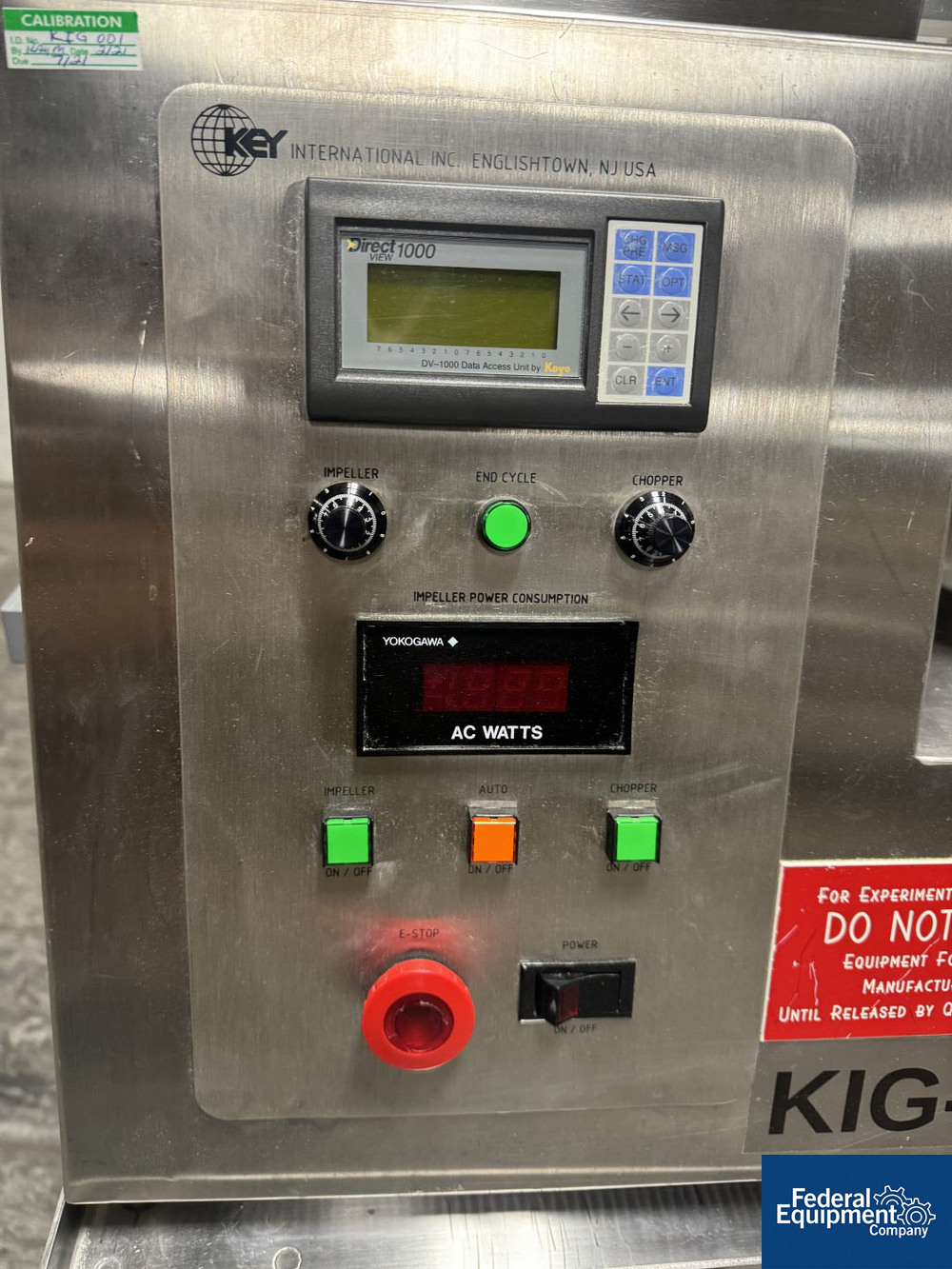 Key KG5 High Shear Mixer | Federal Equipment Company