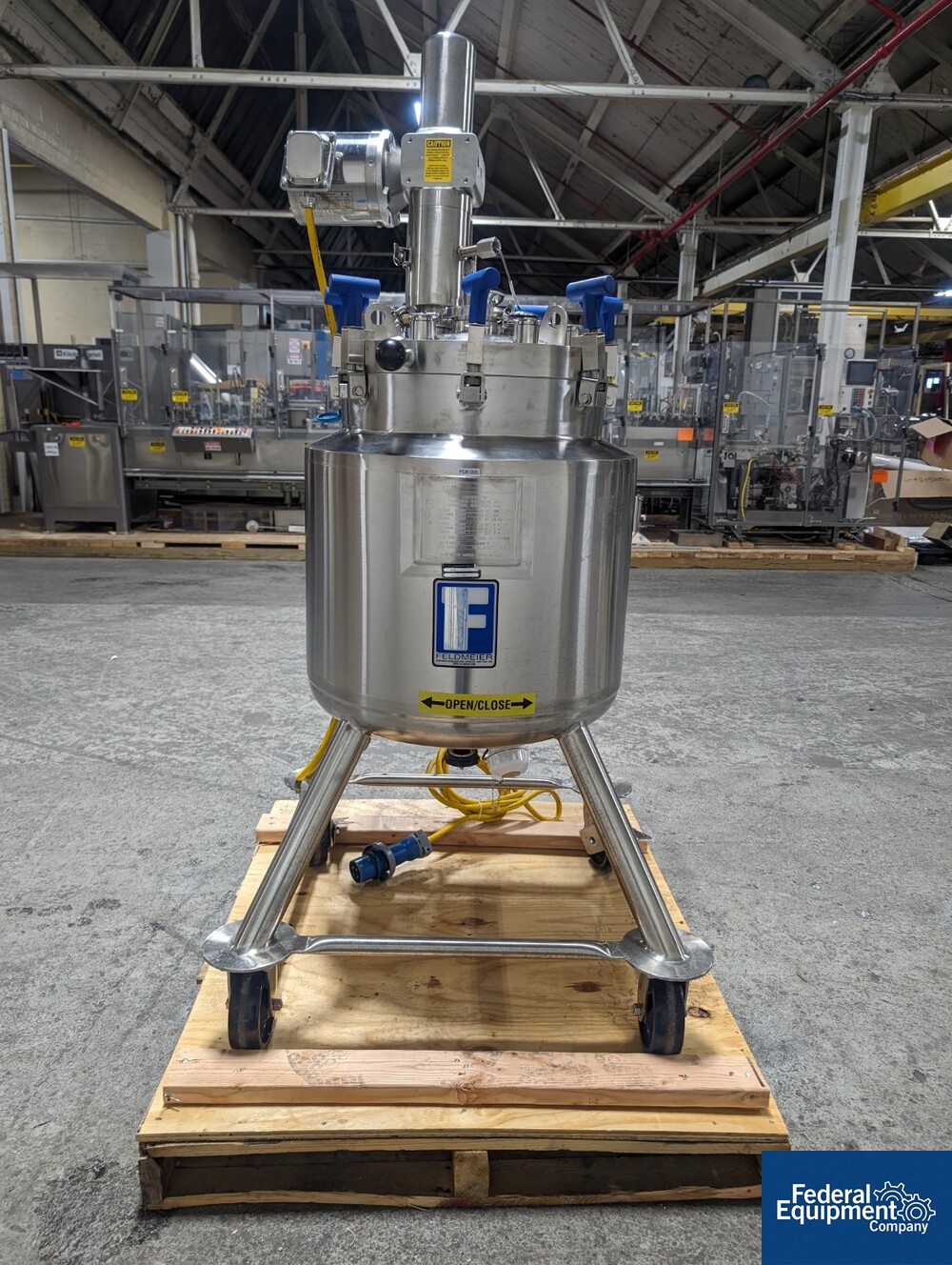 25 Gal Feldmeier Agitated Receiver, 316 S/S, 60# | Federal Equipment Company