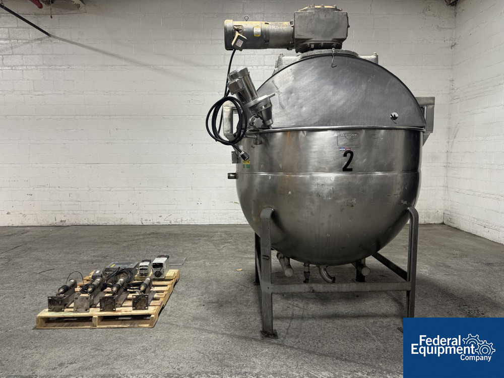500 Gal Hamilton Triple Motion Kettle, S/S, 40# | Federal Equipment Company