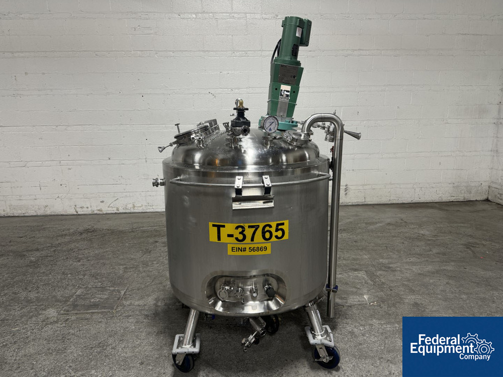 500 Liter Precision Stainless Reactor, 316 S/S, 45/100# | Federal ...