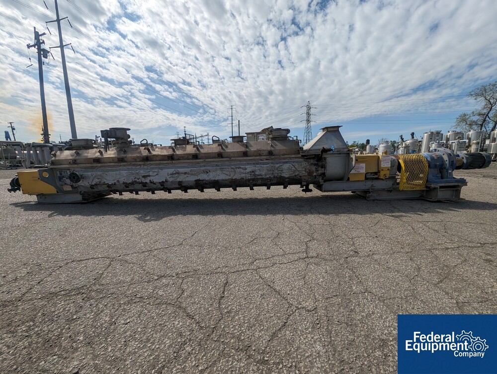 12" x 168" Metso HoloFlite Twin Screw Dryer, S/S | Federal Equipment ...