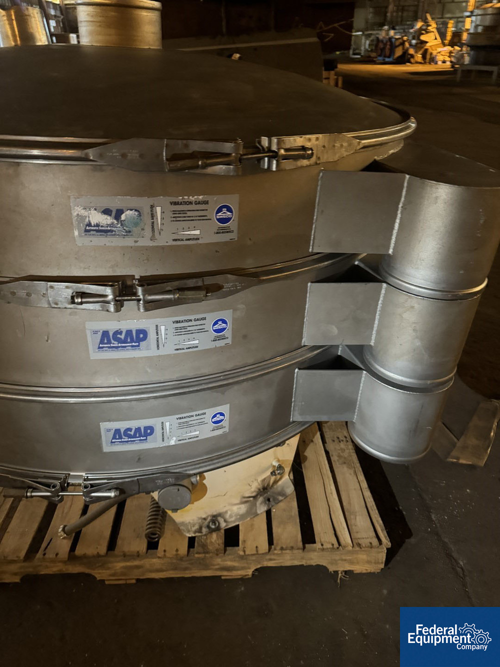 60" Sweco Screen, S/S, 2 Deck | Federal Equipment Company