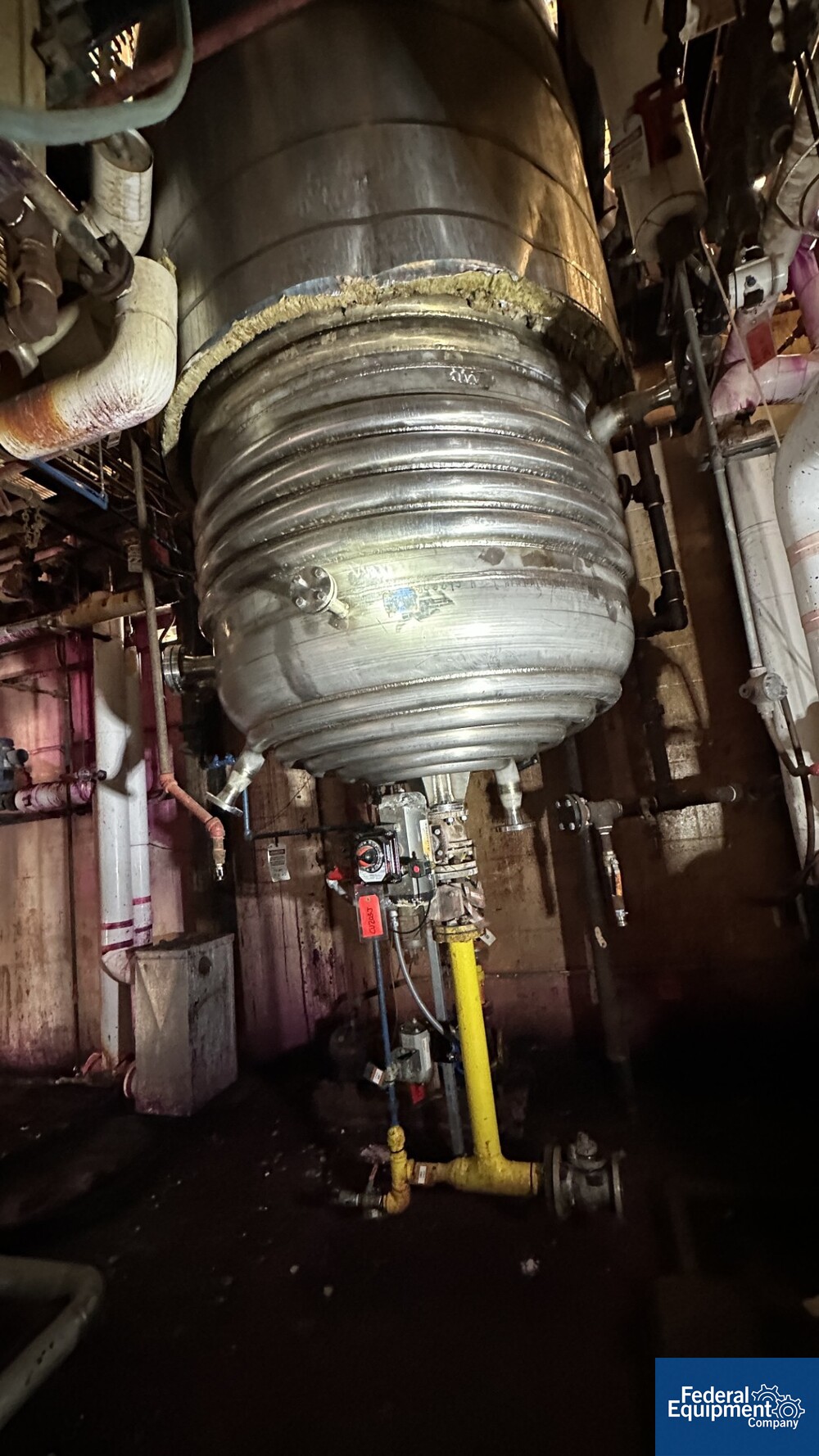 1,200 Gal IPS Reactor, 316 S/S, 90/100# | Federal Equipment Company