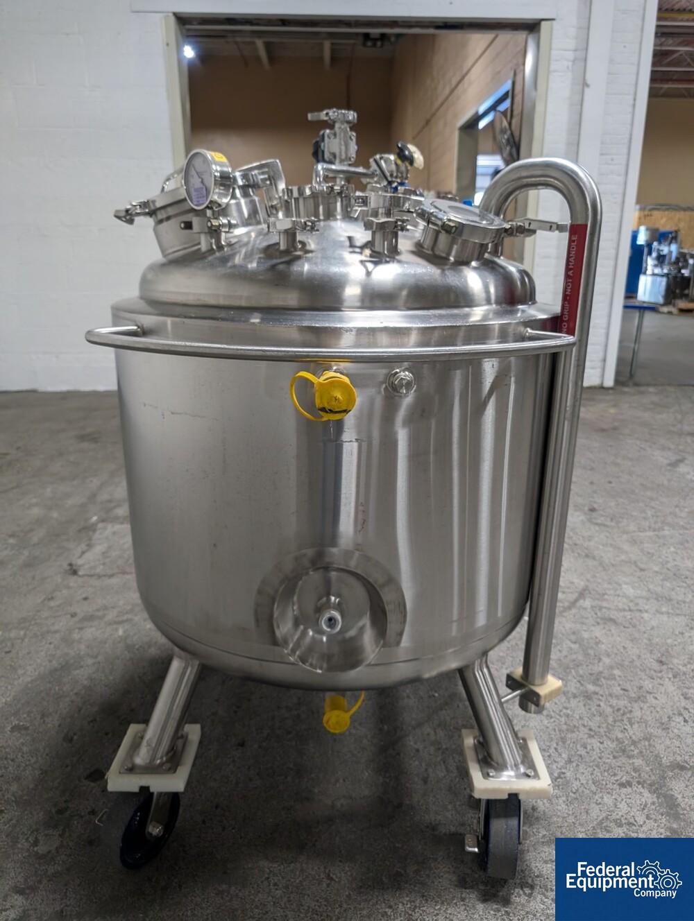 300 Liter Precision Stainless Jacketed Receiver Tank, 316L S/S, 45/100 ...