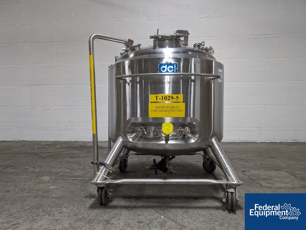 400 Liter DCI Jacketed Receiver Tank, 316L S/S, 45/125# | Federal ...