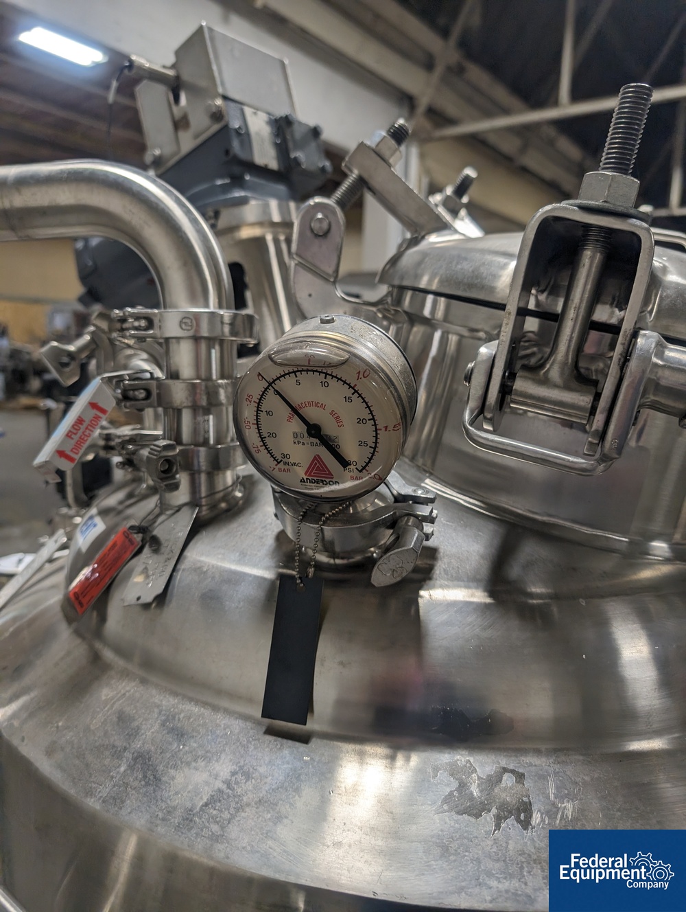 150 Liter Mueller Reactor, 316L S/S, 35/60# | Federal Equipment Company