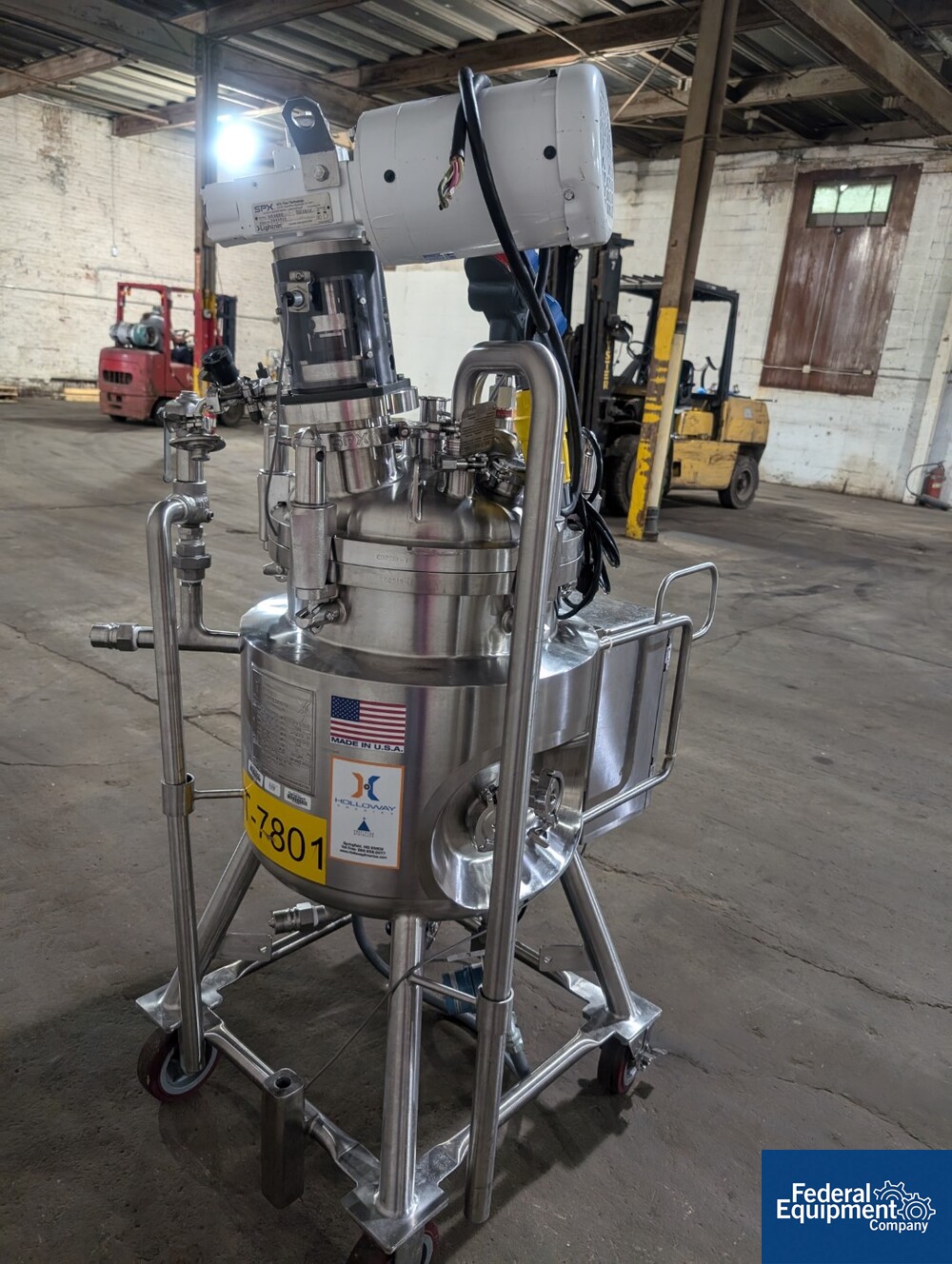 50 Liter Holloway Reactor, 316L S/Steel, 45/150# | Federal Equipment ...