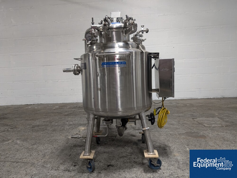 150 LIter Mueller Reactor, 316L S/S, 35/60# | Federal Equipment Company