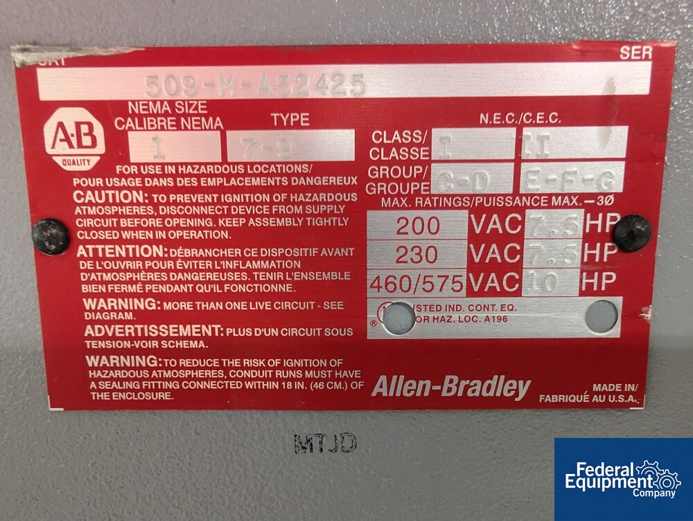 Quadro Comil, Model 194, S/S, 5 HP | Federal Equipment Company