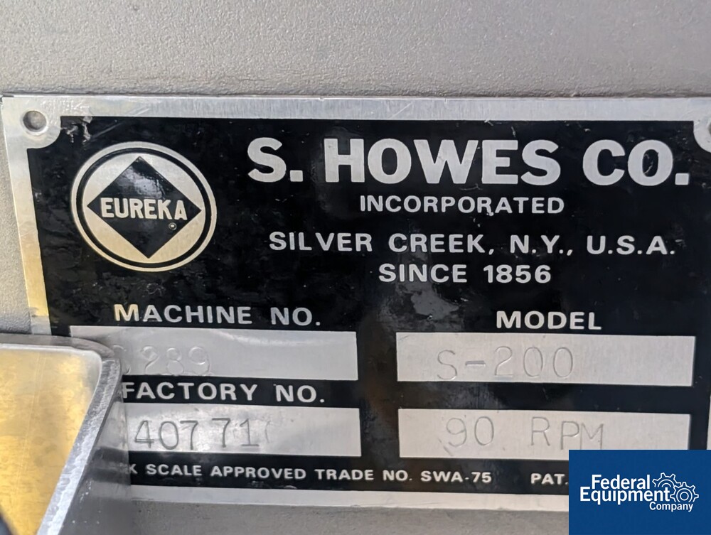 2 Cu Ft S. Howes Ribbon Blender, S/S, Model S 200 | Federal Equipment ...