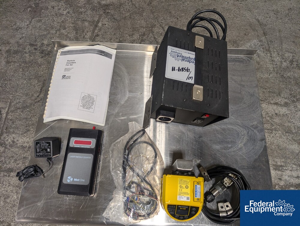 Lot of Air Particle Counters & Lab Transformer | Federal Equipment Company