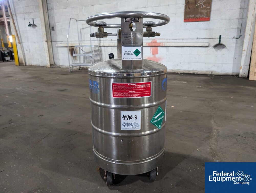50 Liter CryoFab Liquid Nitrogen Tank, Model CLPHB50 | Federal ...