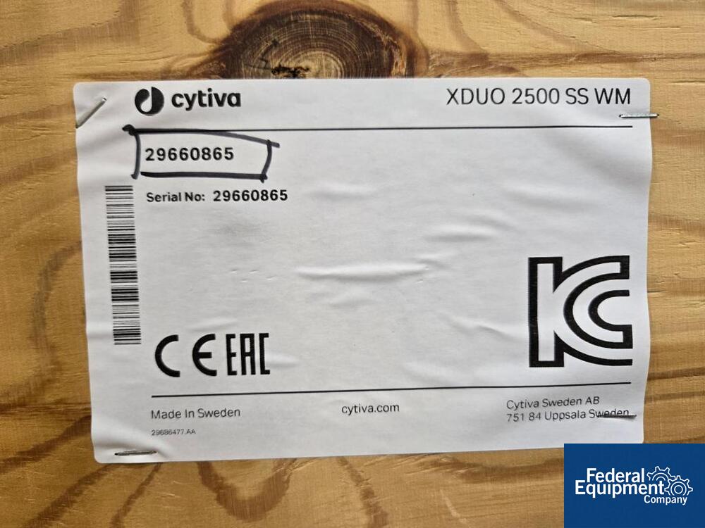 2,500 Liter GE XDUO 2500 Single-Use Mixer | Federal Equipment Company