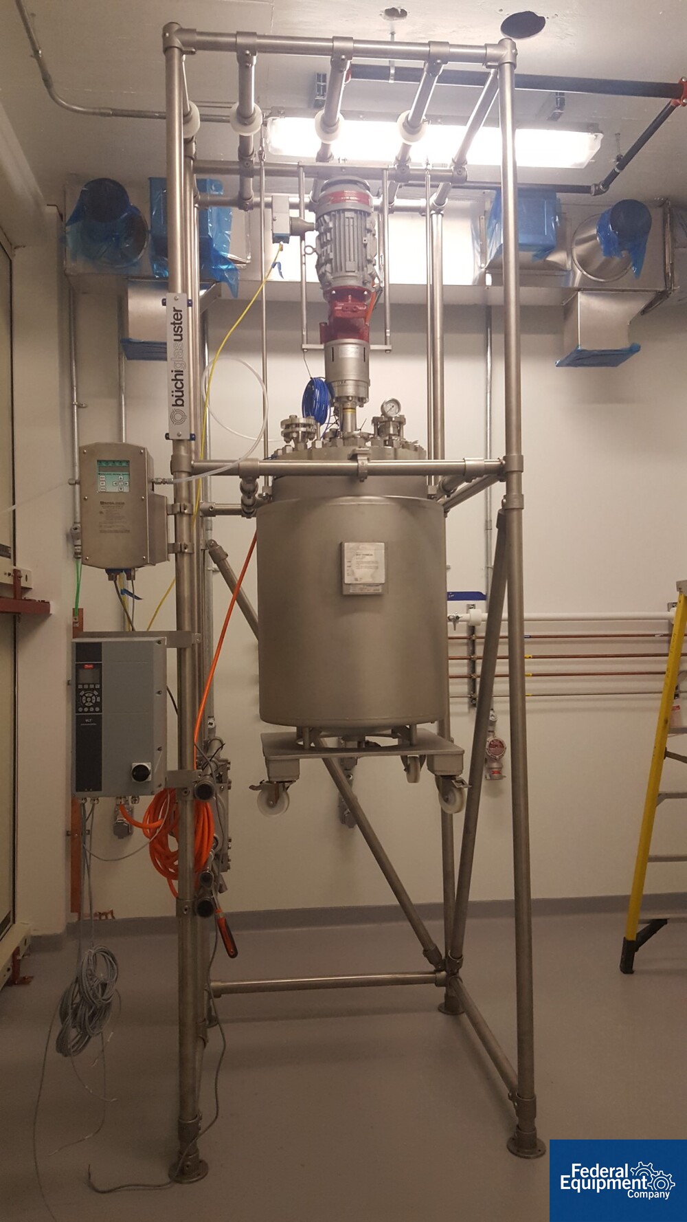 100 Liter Buchi Hydrogenation Reactor, Hastelloy C22, 60/10 Bar ...