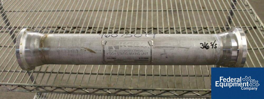 3.5" KOCH-GLITSCH STATIC MIXER, TYPE SMX, S/S | Federal Equipment Company
