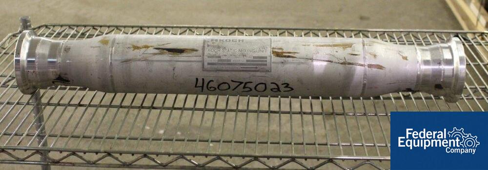 3.5" KOCH-GLITSCH STATIC MIXER, TYPE SMX, S/S | Federal Equipment Company