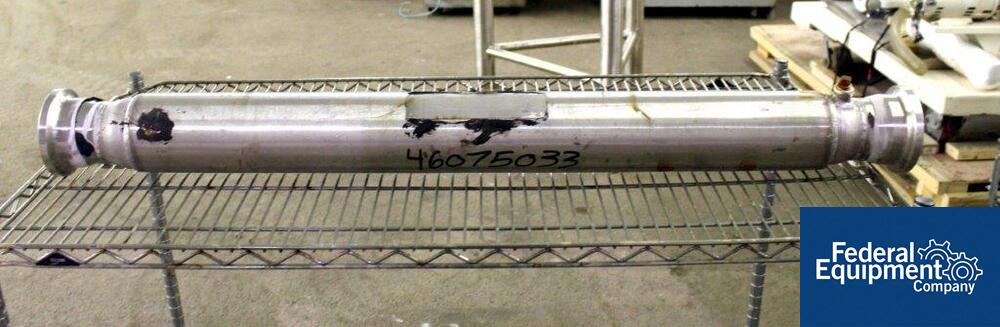 3.5" CHEMINEER STATIC MIXER, MODEL 4-10-321-00, S/S | Federal Equipment ...