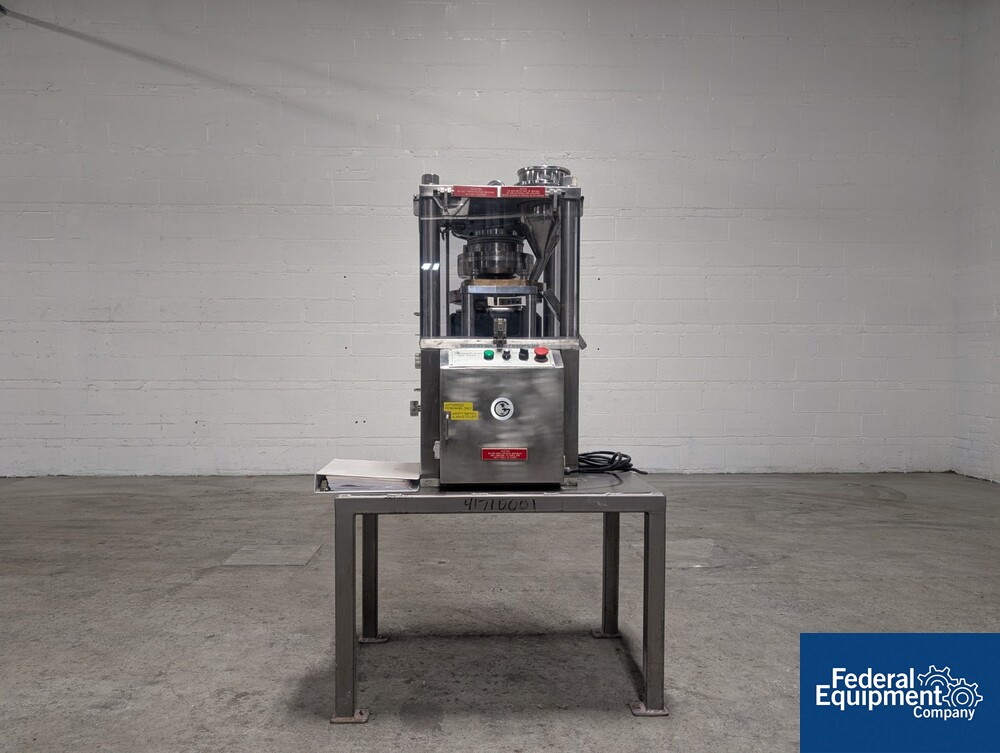 GlobePharma Mini Tablet Press, Model RSB-4, 10 Station | Federal Equipment Company