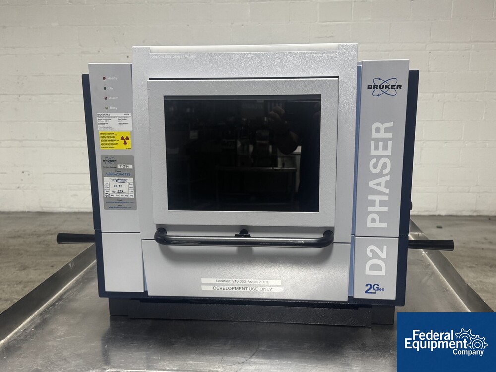 Bruker AXS X-Ray Diffractometer, Model D2 PHASER | Federal Equipment Company