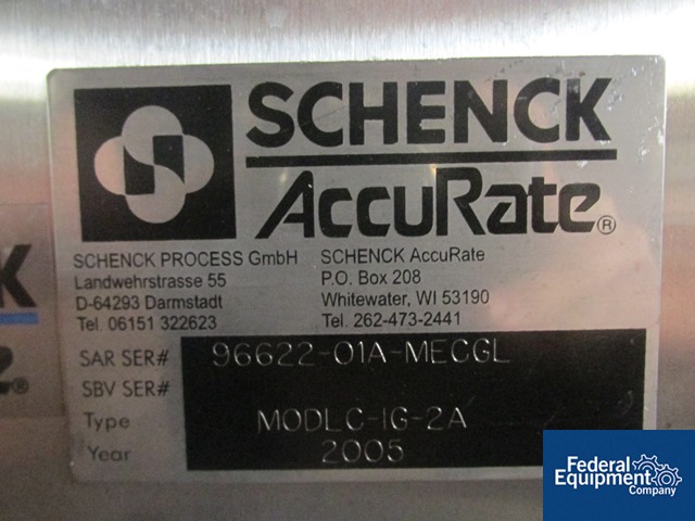 Schenck Gravametric Mechatron Feeder | Federal Equipment Company