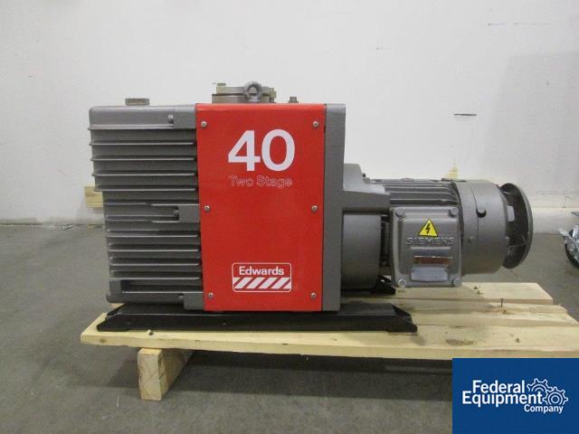 EDWARDS 2-STAGE VACUUM PUMP, MODEL E2M40 | Federal Equipment Company