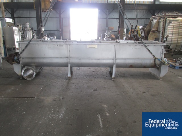 33" x 180" Barr & Murphy Twin Shaft Mixer, S/S | Federal Equipment Company