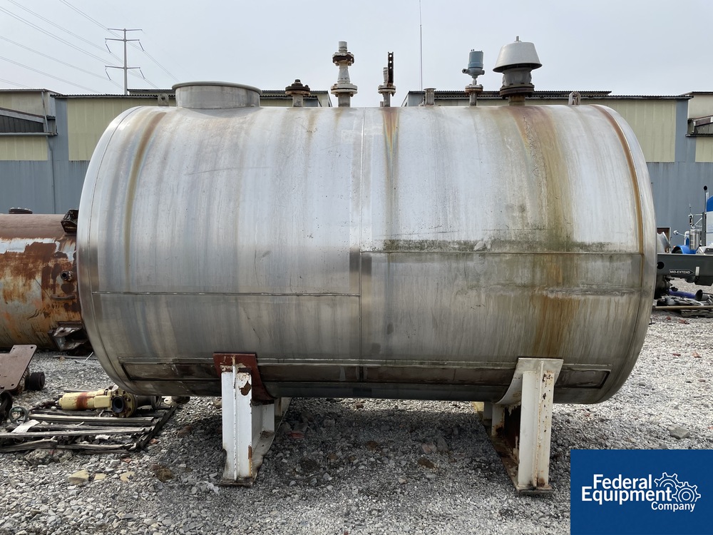 3,000 Gal Horizontal Storage Tank, S/S | Federal Equipment Company