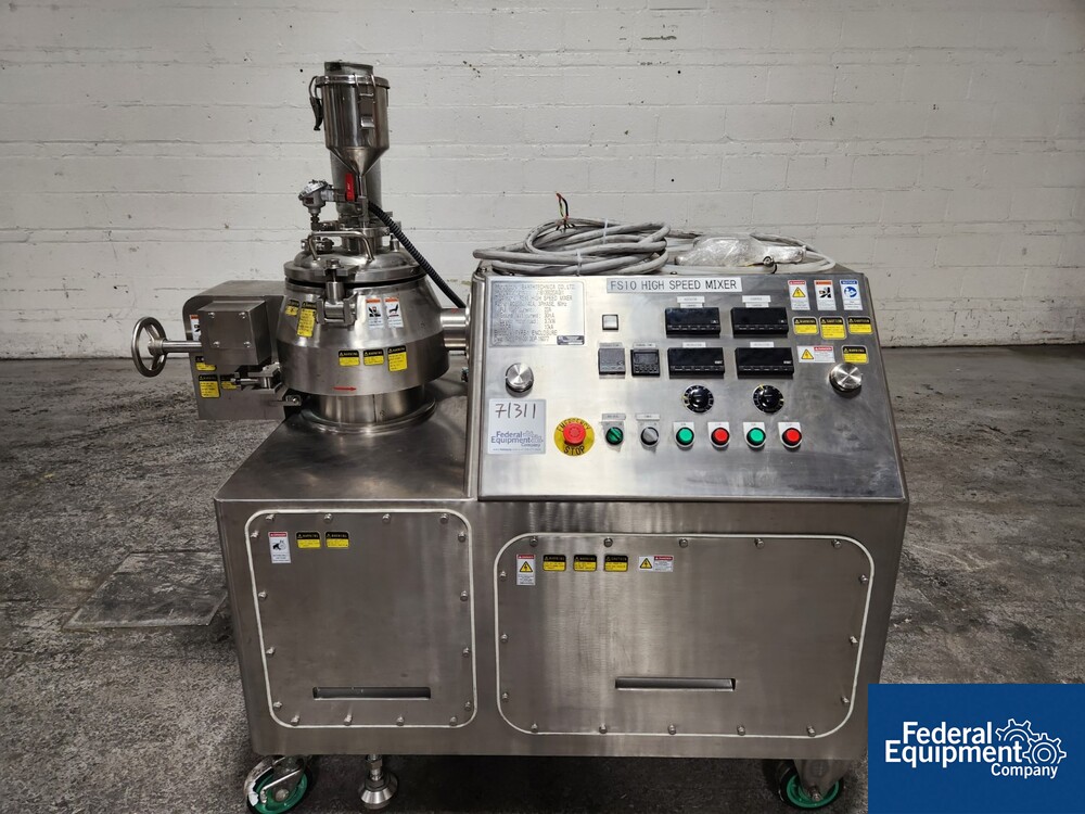 10 Liter Earthtechnica Co high speed mixer, model FS10, S/S | Federal ...