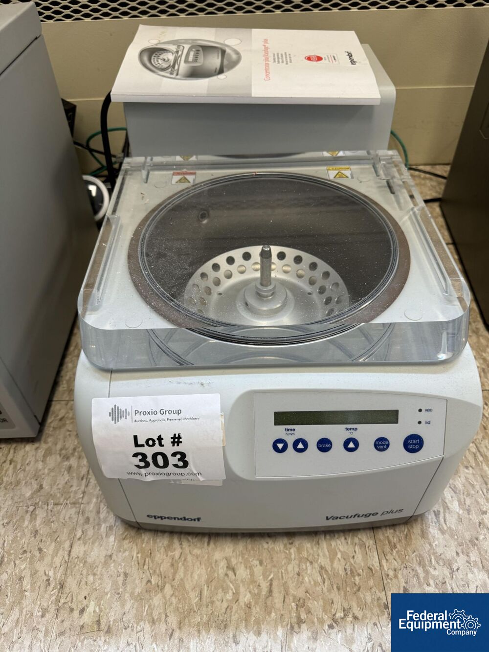 Eppendorf Vacufuge Plus | Federal Equipment Company