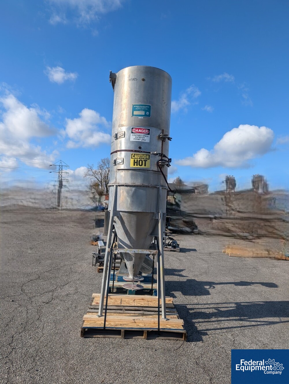 29" Bowen Tower Spray Dryer System, S/S, model 1 | Federal Equipment ...